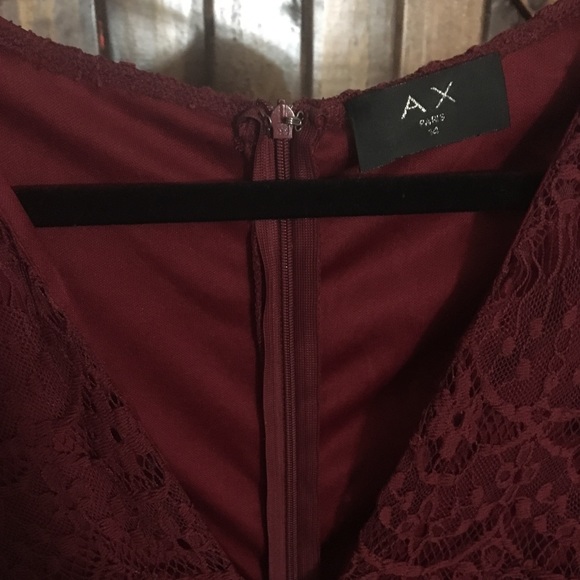 Dresses | Deep Red Lace Cocktail Dress | Poshmark